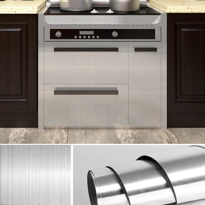 DFDGFED Waterproof Metal Texture Fridge House Appliance Refrigerator ...