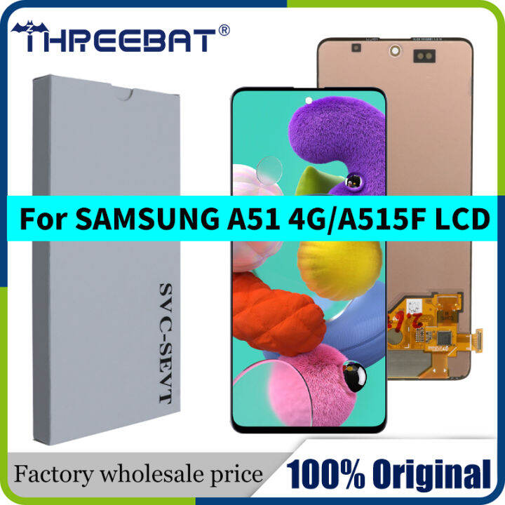 100 SUPER AMOLED 6.5'' Display For Galaxy A51 LCD A515 A515F A515FDS A515FD Touch Screen with ...
