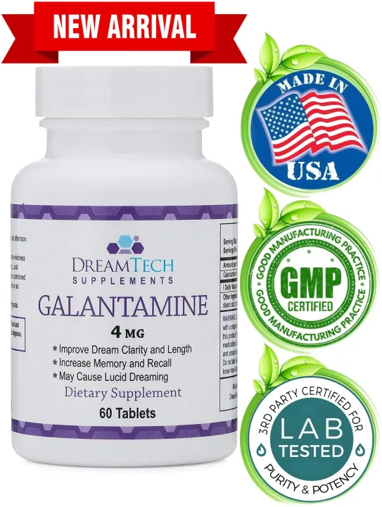 Galantamine 60 Tablets for Brain Health, Learning, Memory Formation ...