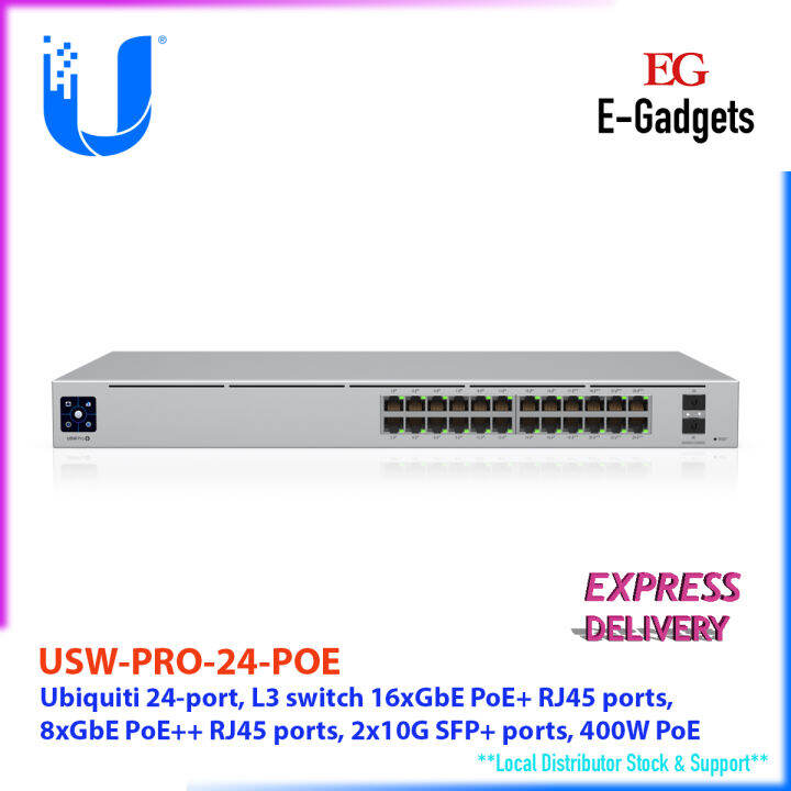 USW-Pro-24-PoE Gen2 Ubiquiti UniFi 2nd Generation PoE Switch 24 Ports ...
