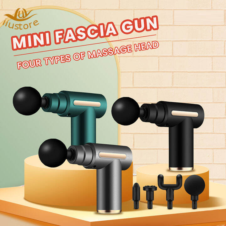 Portable Fascial Massage Gun Electric Percussion Pistol Massager Body ...