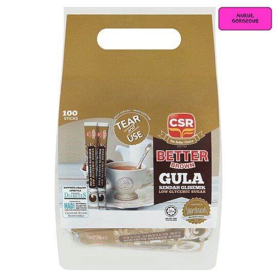 CSR Better Brown Low Glycemic Sugar 100 Sticks | Lazada