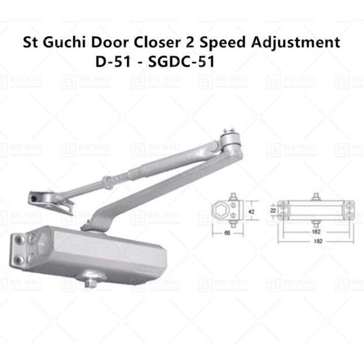 St Guchi Door Closer 2 Speed Adjustment - D-51 - SGDC-51 / SGDC-51H ...