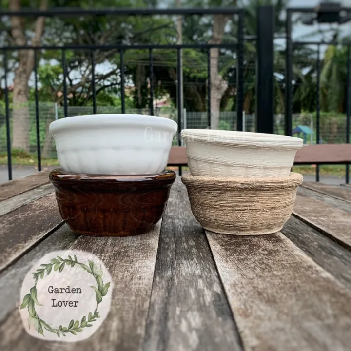 Succulent Pot Flower Pot Clay Pot 多肉盆陶盆花盆 Pasu Sukulen Pasu Bunga Pasu ...