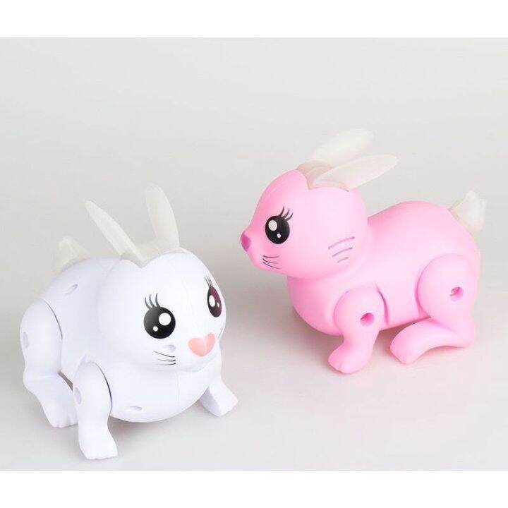 mainan robot kelinci light sound rabbit doll hewan telinga panjang ...