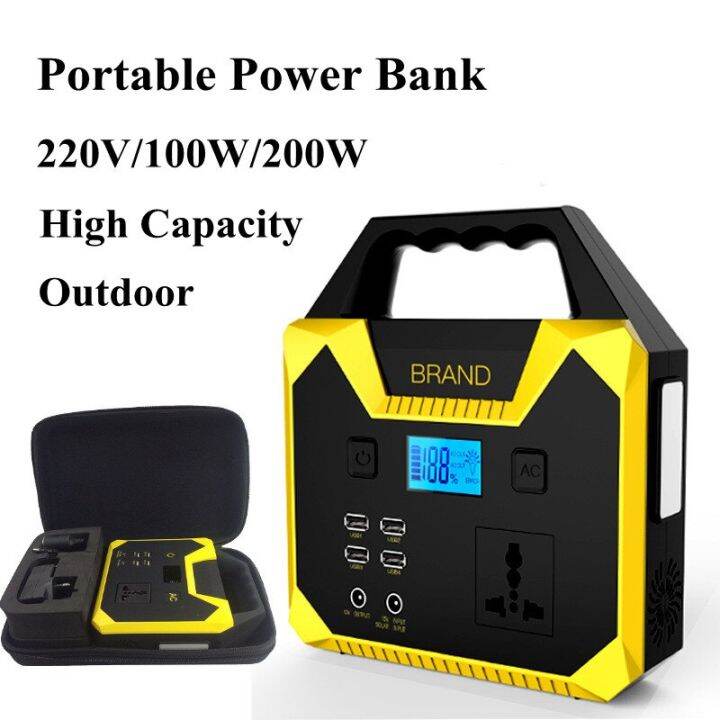 Outdoor Power Bank 220V 40800mAh Large Capacity Solar Charging Portable ...