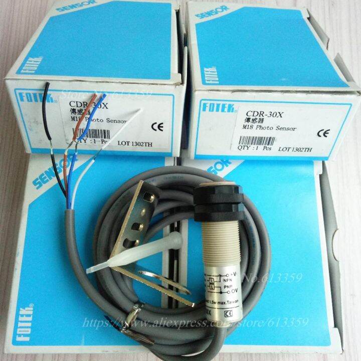 CDR-30X ใหม่ FOTEK เซ็นเซอร์โฟโต้อิเล็กทริกสะท้อนแสงแบบกระจาย M18ประกัน ...