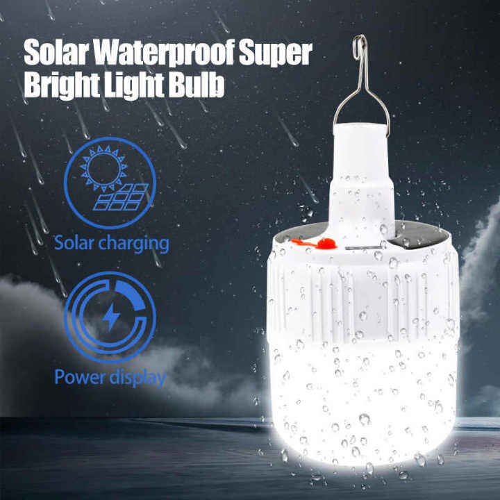 AME Rechargeable And Solar Hanging Lights Camping Emergency Light, 5 ...