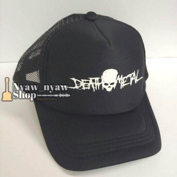 DEATH METAL TRUCKER/ NET CAPS/ BLACK CAP | Lazada PH
