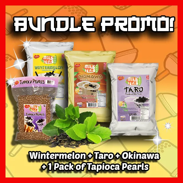 inJoy Wintermelon + Taro + Okinawa + 1 kg Tapioca Sago Instant Milk Tea ...