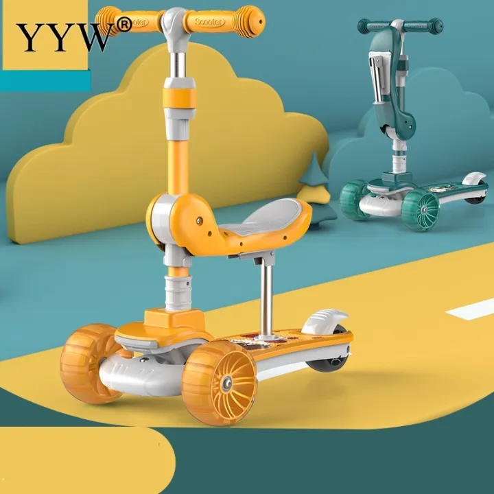 Child Scooter 3 Wheels Folding Foot Scooters Lightweight Skate For ...