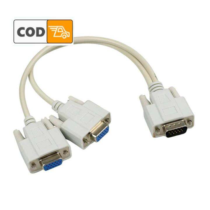 Kabel Percabangan Penghubung 2 Layar Monitor dalam Satu PC VGA to Dual ...