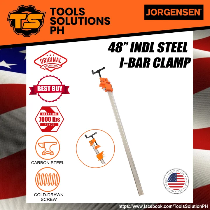 JORGENSEN 7248 48" INDUSTRIAL STEEL I-BAR CLAMP | Lazada PH