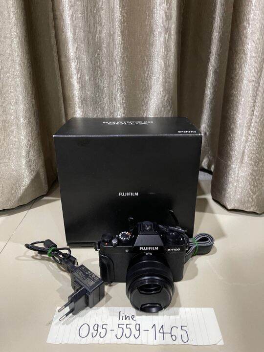 (สินค้ามือ2) กล้อง fuji xt100 ติดเลนส์ 15-45 เซลฟี่ wifi จอทัส อุปกรณ์ ...