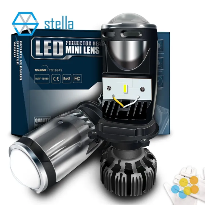 STELLA H4/9003/HB2 Mini Led เลนส์โคมไฟสูง/จุ่ม Beam Projector ไฟหน้ารถ ...