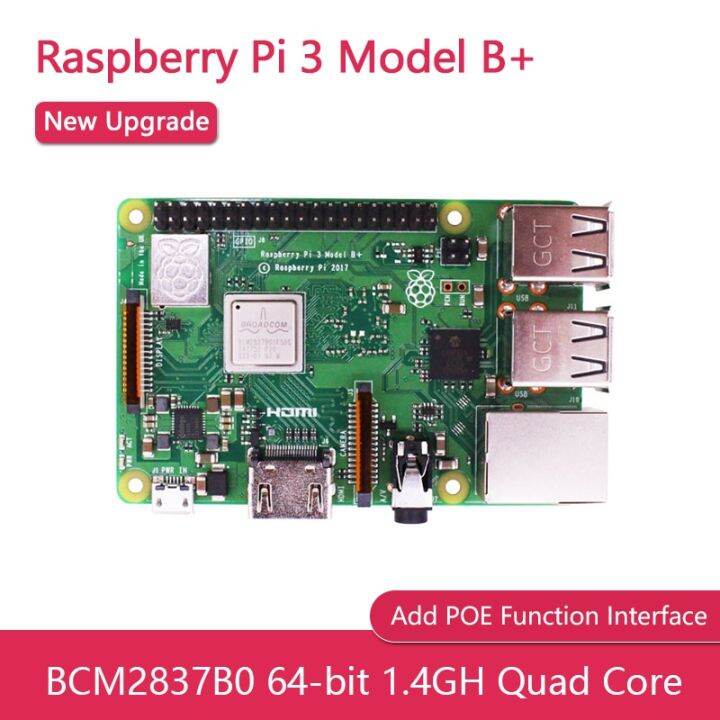 New Original Raspberry Pi 3 Model B Board 3b Plus Bcm2837b0 64 Bit 14ghz With 1gb Lpddr2 Sdarm