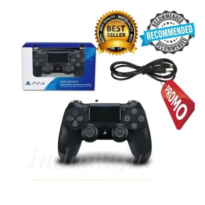 STICK PS4 WIRELESS CONTROLLER JET BLACK (NEW MODEL) | Lazada Indonesia