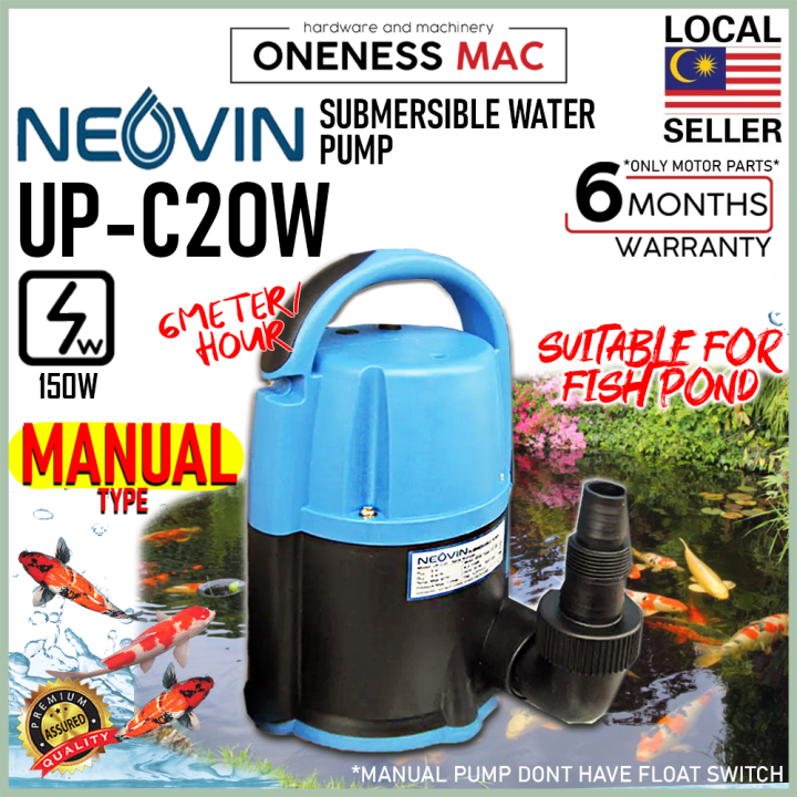''NEOVIN'' Submersible Water Pump Neovin UP-C20 150W (0.2HP) 6m3/hour ...