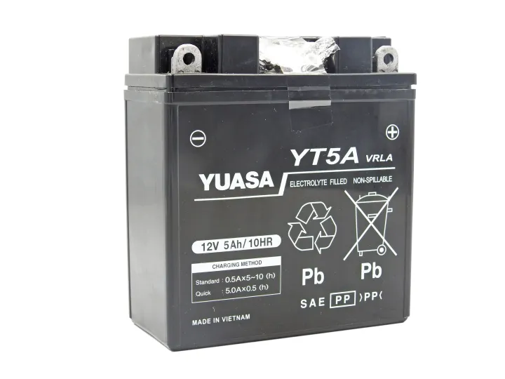 Yuasa YT5A (YB5L) Maintenance Free (Fully Sealed) Motorcycle Battery (Vietnam) | Lazada PH