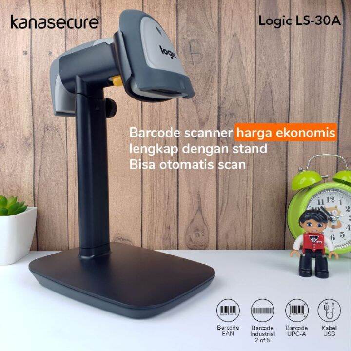 Logic LS 30 A barcode Scanner - Gratis Stand - Bisa Otomatis Scan ...