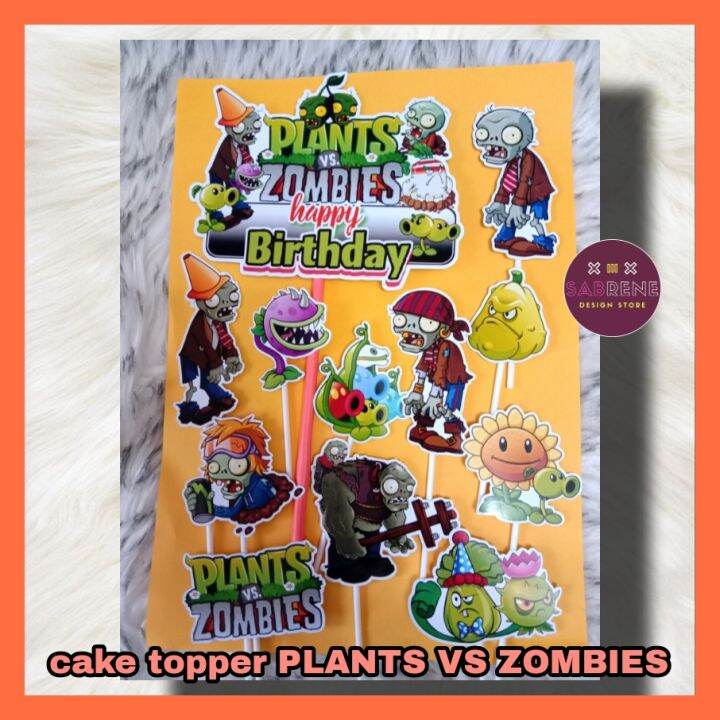 PLANTS VS ZOMBIES CAKE TOPPER BAKEWARE DECORATIONS | Lazada