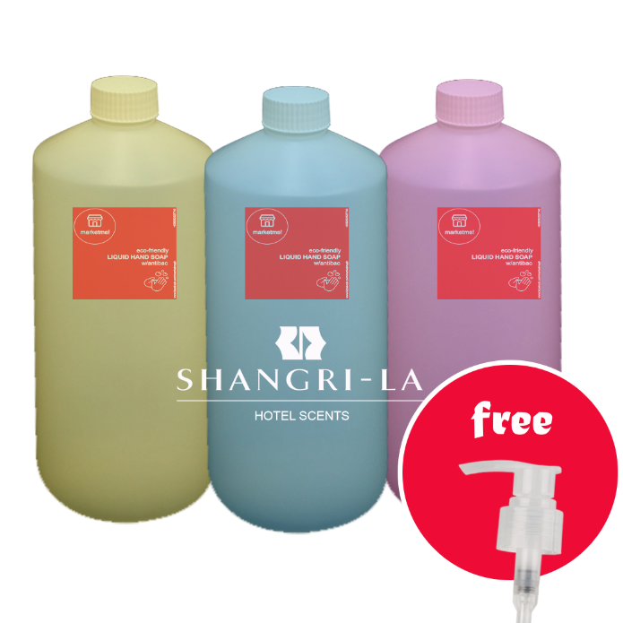 Liquid Hand Soap Anti Bac X Shangri La X Hotel Scents With Free Dispensing Pump Lazada Ph