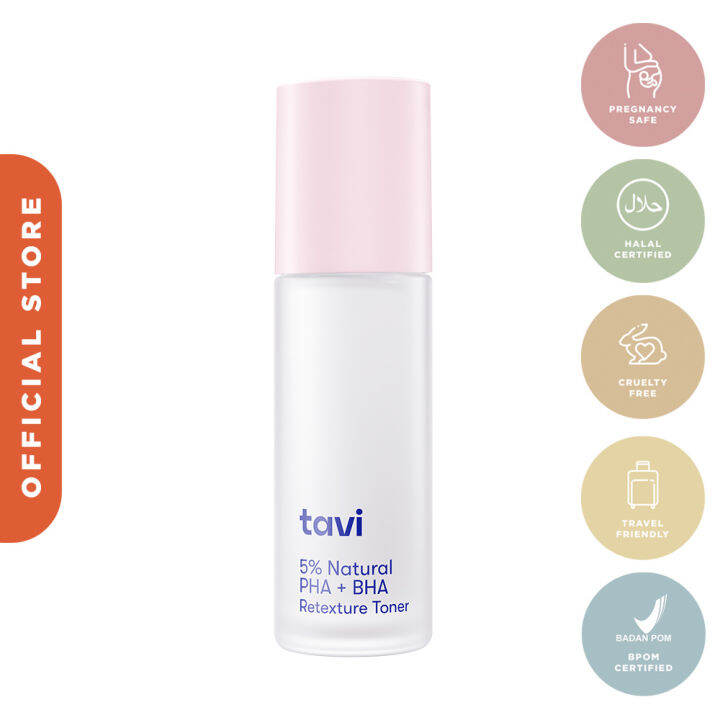 MSBB - TAVI 5% Natural PHA + BHA Retexture Toner 100 ml - Memperhalus ...