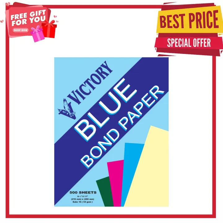 "VICTORY" Colored Bond Paper BLUE | Lazada PH