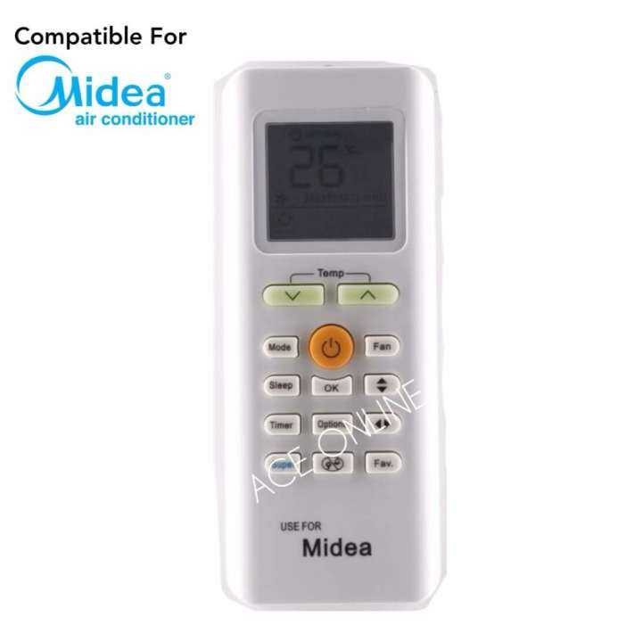 Midea Air Cond Aircond Air Conditioner OEM Replacement Remote Control (RG70A/BGEF) For RG70C1 ...