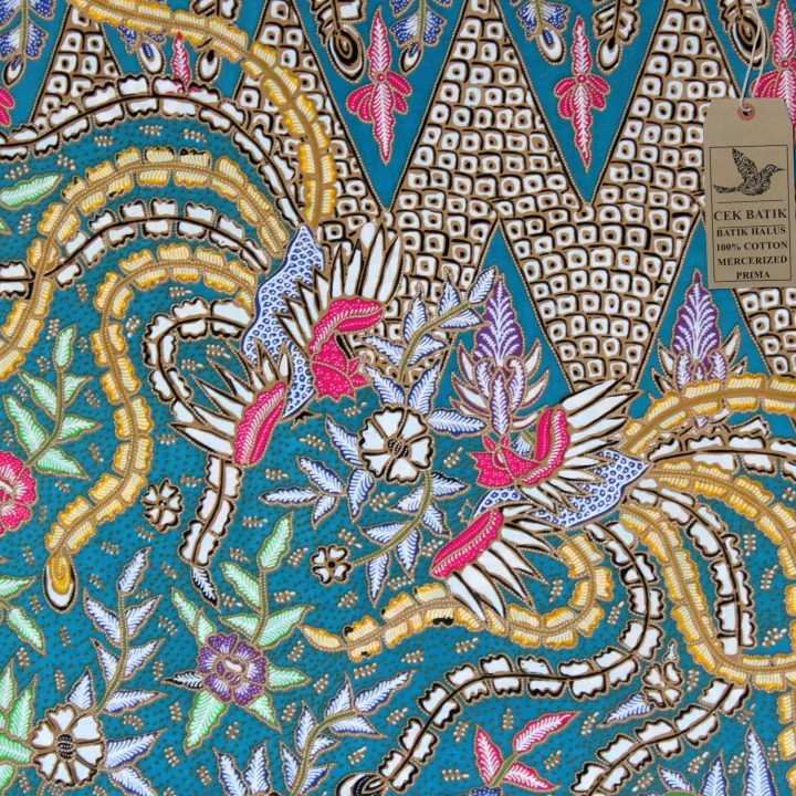 kain batik - Kualitas Ekspor kain batik - Motif Unik (Merah, Kuning ...