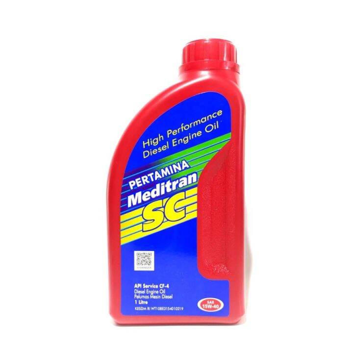 Oli Pertamina Meditran SC 1 Liter 15W-40 Mesin Diesel Solar Botol 1L 1 ...