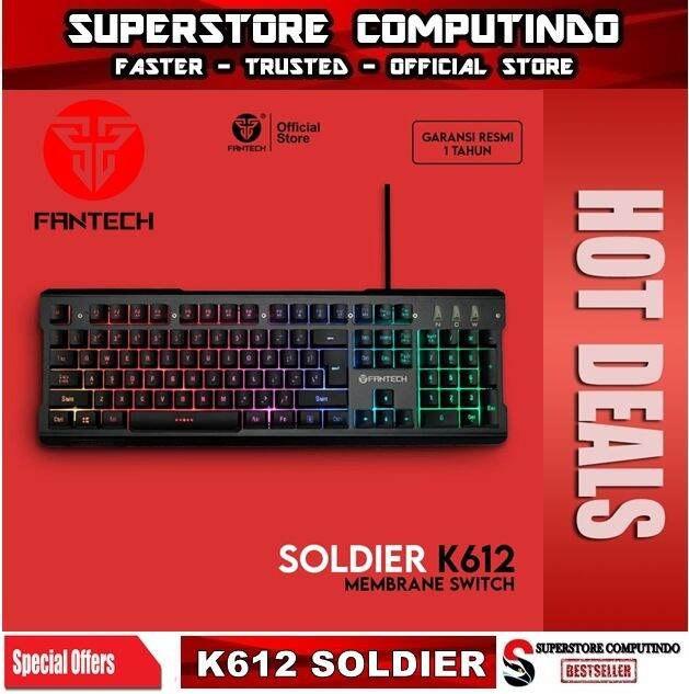 Fantech K612 Soldier RGB Gaming Keyboard | Lazada Indonesia