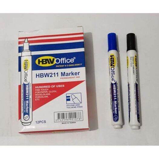 HBW 211 Permanent Marker 1.5mm High Performance School & Office ...