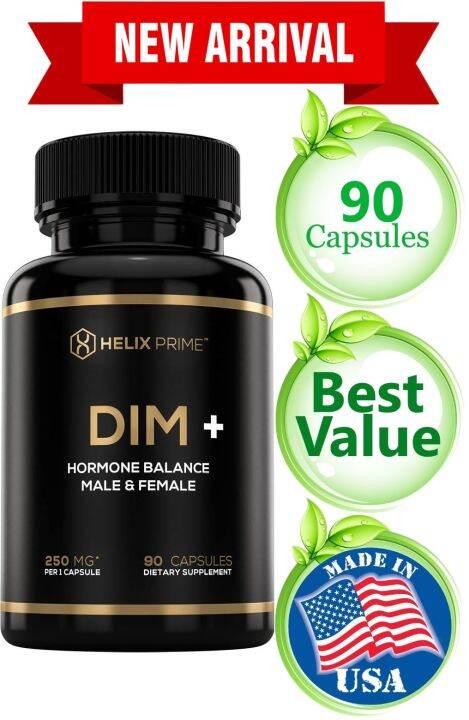 DIM 90 Caps Enhanced Absorption w/ Bioperine for Hormone Balance ...