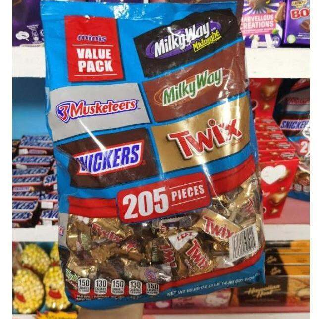 Minis value pack 3musketeers milkyway snickers twix | Lazada PH