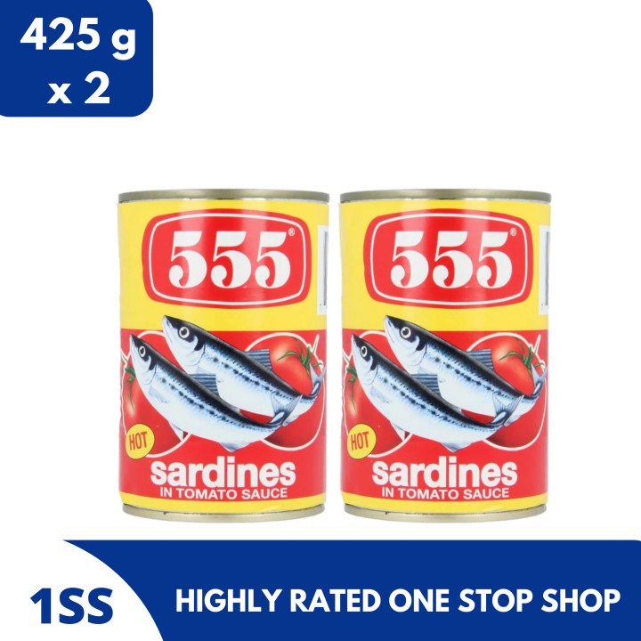 555 Sardines In Tomato Sauce Chili, 425g set of 2 | Lazada PH