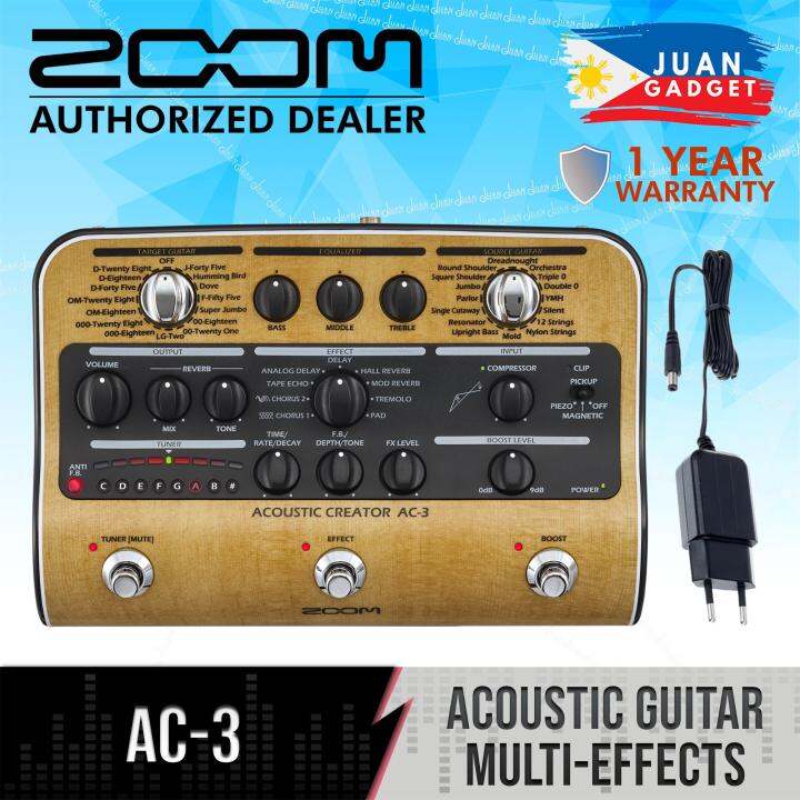 Zoom AC-3 Acoustic Creator - Enhanced Direct Box | JG Superstore | Lazada PH