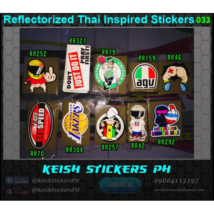 Thai Inspired Reflectorized Stickers-033 | Lazada PH