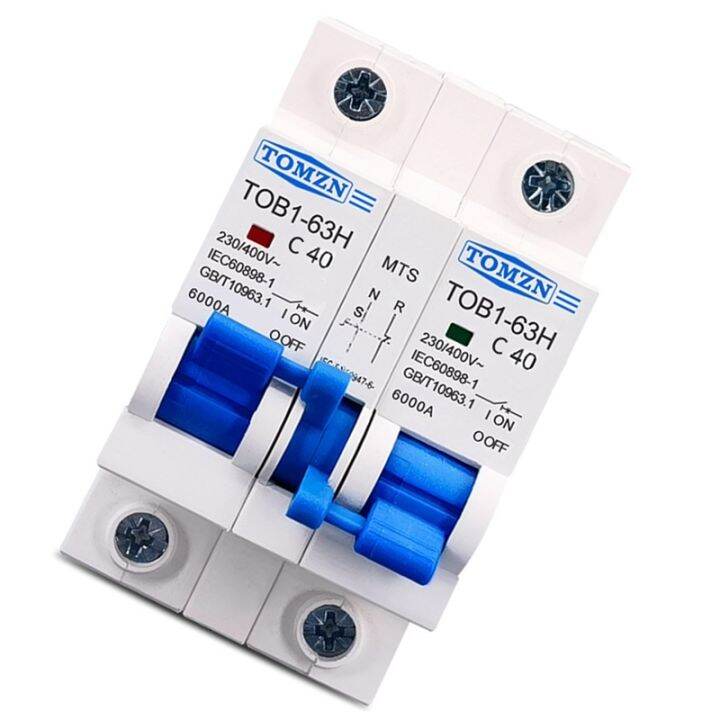 TOMZN MTS Dual Power Manual Transfer Switch Circuit Breaker MCB 50HZ ...