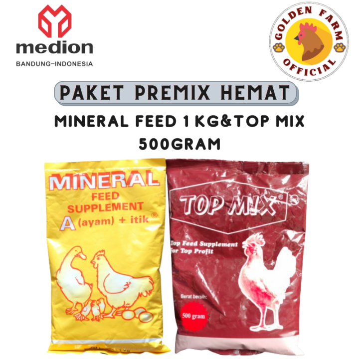 Satu paket Mineral feed supplement + Top Mix campuran pakan Ayam | Lazada Indonesia