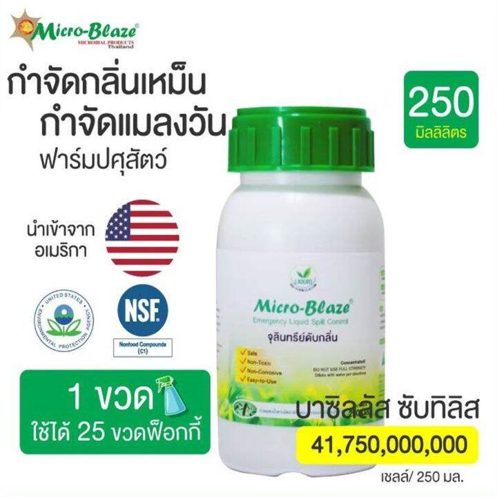 Micro-Blaze จุลินทรีย์ดับกลิ่น ขนาด 250 มิลลิลิตร | Lazada.co.th