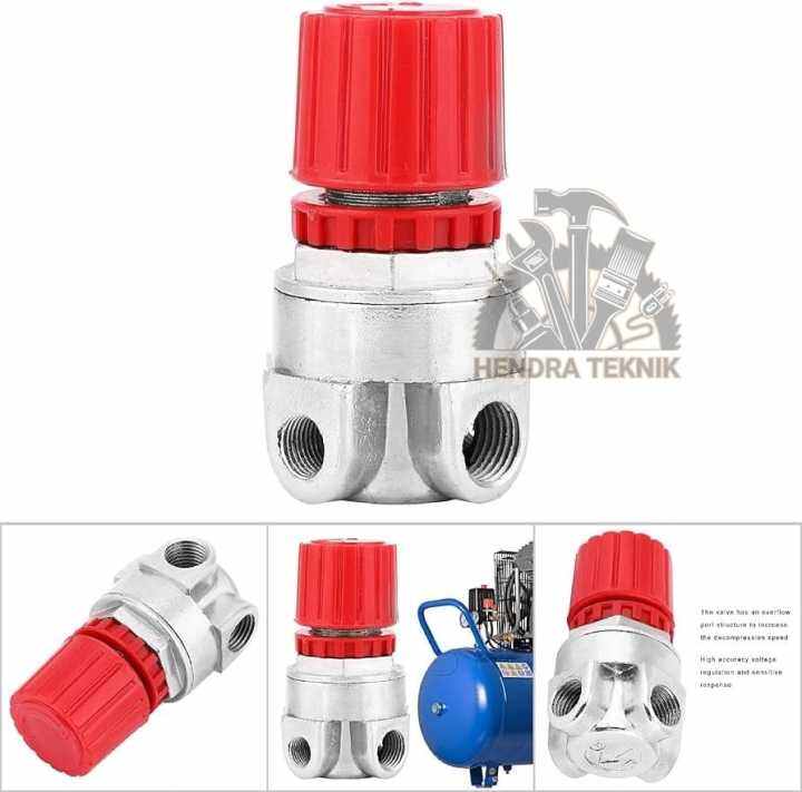 SPAREPART KOMPRESOR REGULATOR ANGIN LUBANG 4 REGULATOR COMPRESSOR KRAN ...