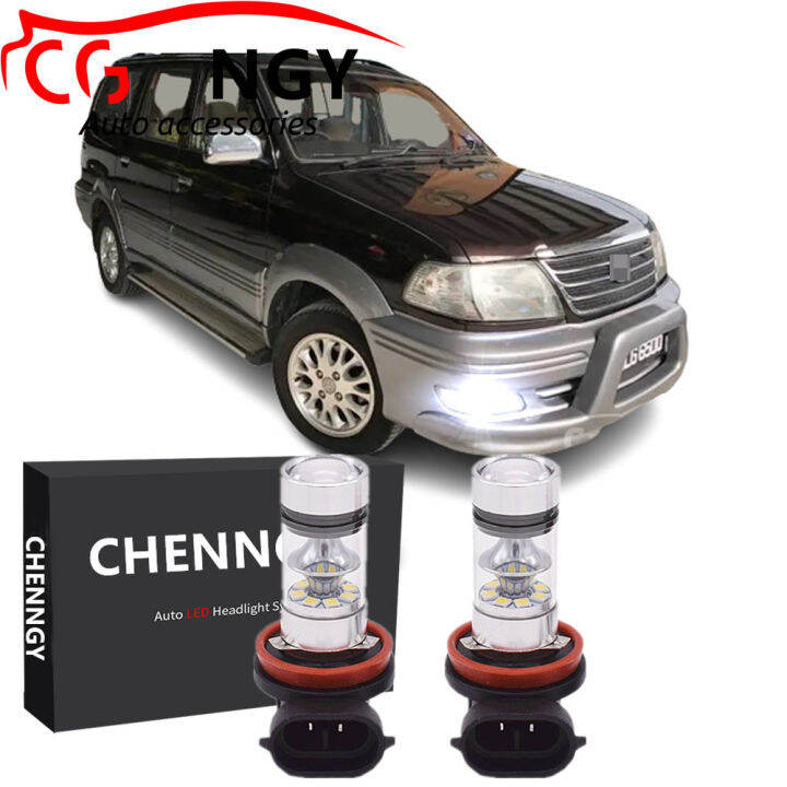 สำหรับ Toyota REVO UNSER ปี2002-2004-6000K สีขาว9-32V โปรเจคเตอร์ LED ...