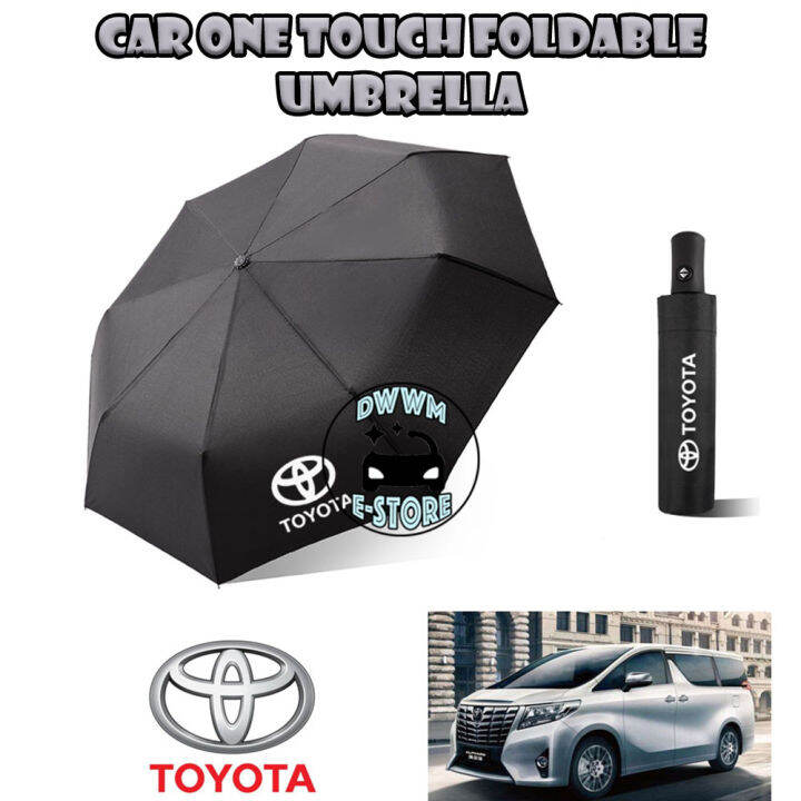 Toyota Automatic Umbrella Car Logo One Touch Auto Open Close Payung ...