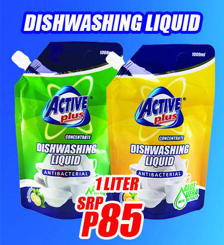 Active Plus Dishwashing Liquid Concentrate Antibacterial 1000ml | Lazada PH