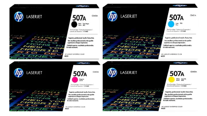 HP 507A LaserJet Toner Cartridge Set of 4 colors (BCYM) | Lazada PH