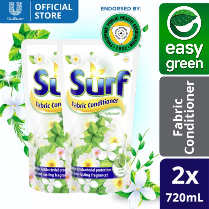 [BUNDLE OF 2] Surf Fabric Conditioner Antibacterial with Mint 670ml ...