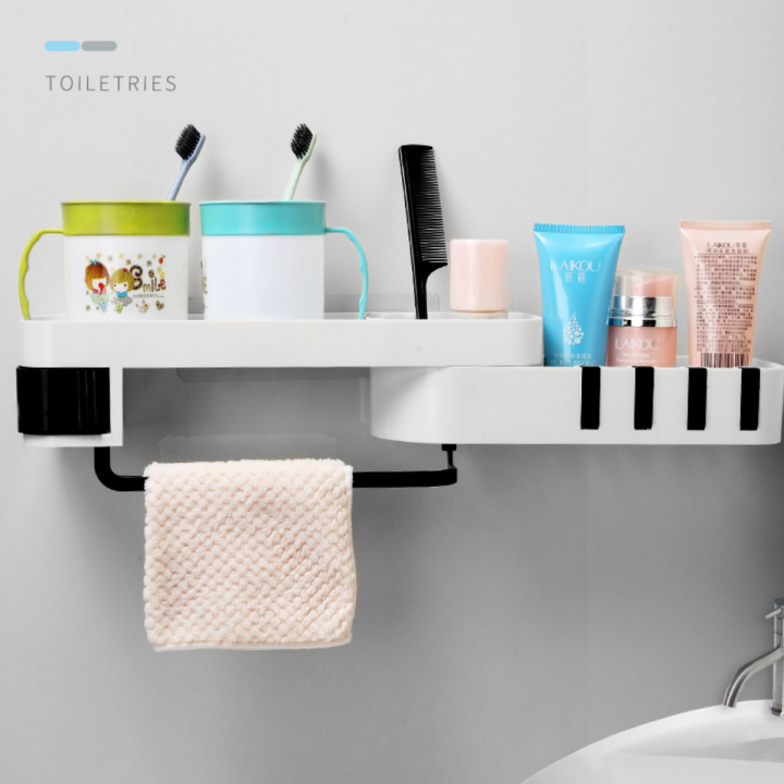 T.Ph Bathroom Wall-Mounted Rotating Shelf Storage Shower Rack Banyo ...