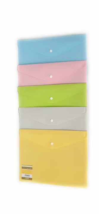 MAP KANCING PLASTIK A4 WARNA PASTEL 744SCGA-E KING JIM MAP PLASTIK ...