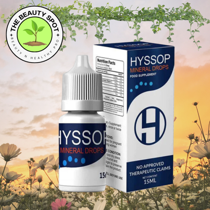 PHC03-A BOTTLE HYSSOP MINERAL EYE DROPS 15ml each dropper For Clear ...